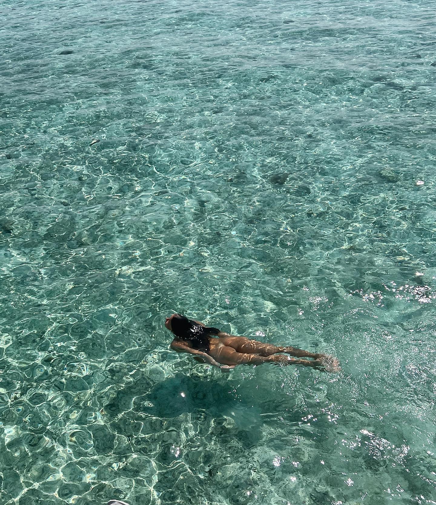 Model Nicole Poturalski Poses Topless In Her 'Fav Spot'