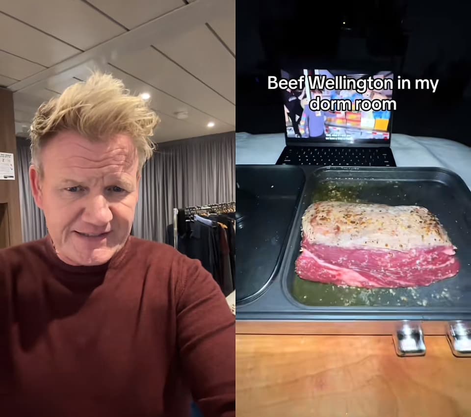 Gordon Ramsay Intrigued By Dorm Room Culinary Skills On TikTok