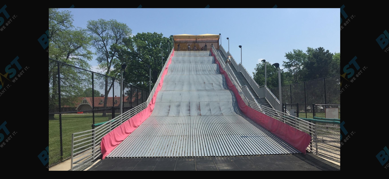 Summertime Fun Gone Wrong: Detroit Giant Slide Sending People Airborne!