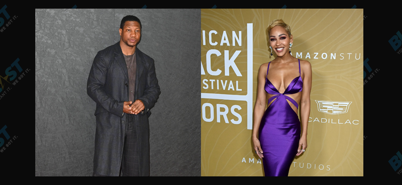 Jonathan Majors & Meagan Good United For His Court Appearance