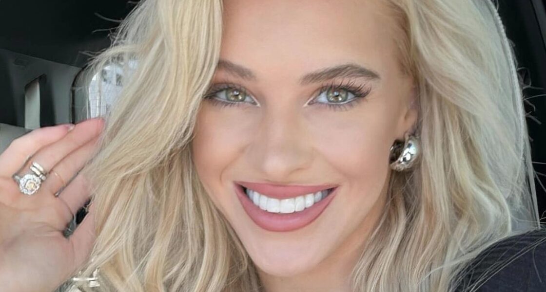 Veronika Rajek Shows Off Her 'Cherries' In Plunging Sundress