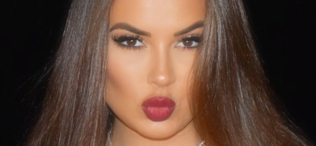 Rachel Bush Nearly Pops Out Her Plunging Bikini On Italy Beach