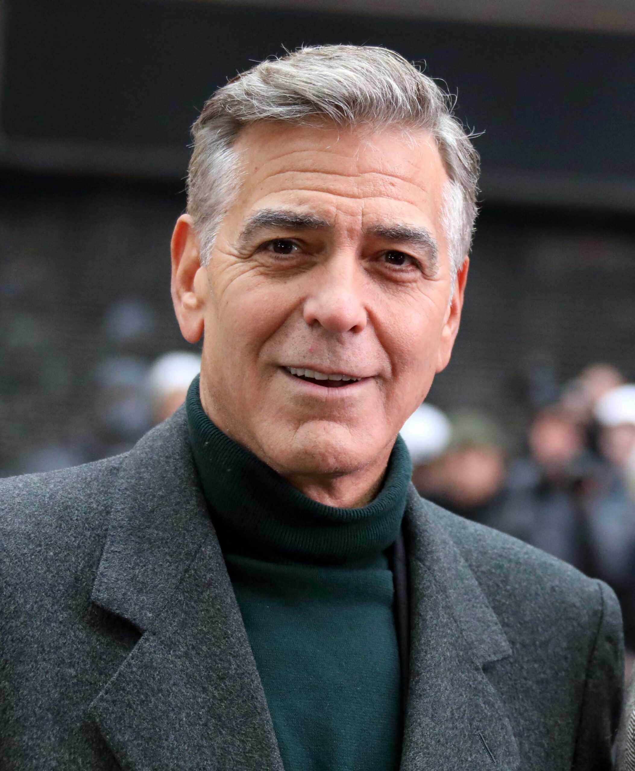 George Clooney Shows Off New Look At Opening Night Of New Broadway Show