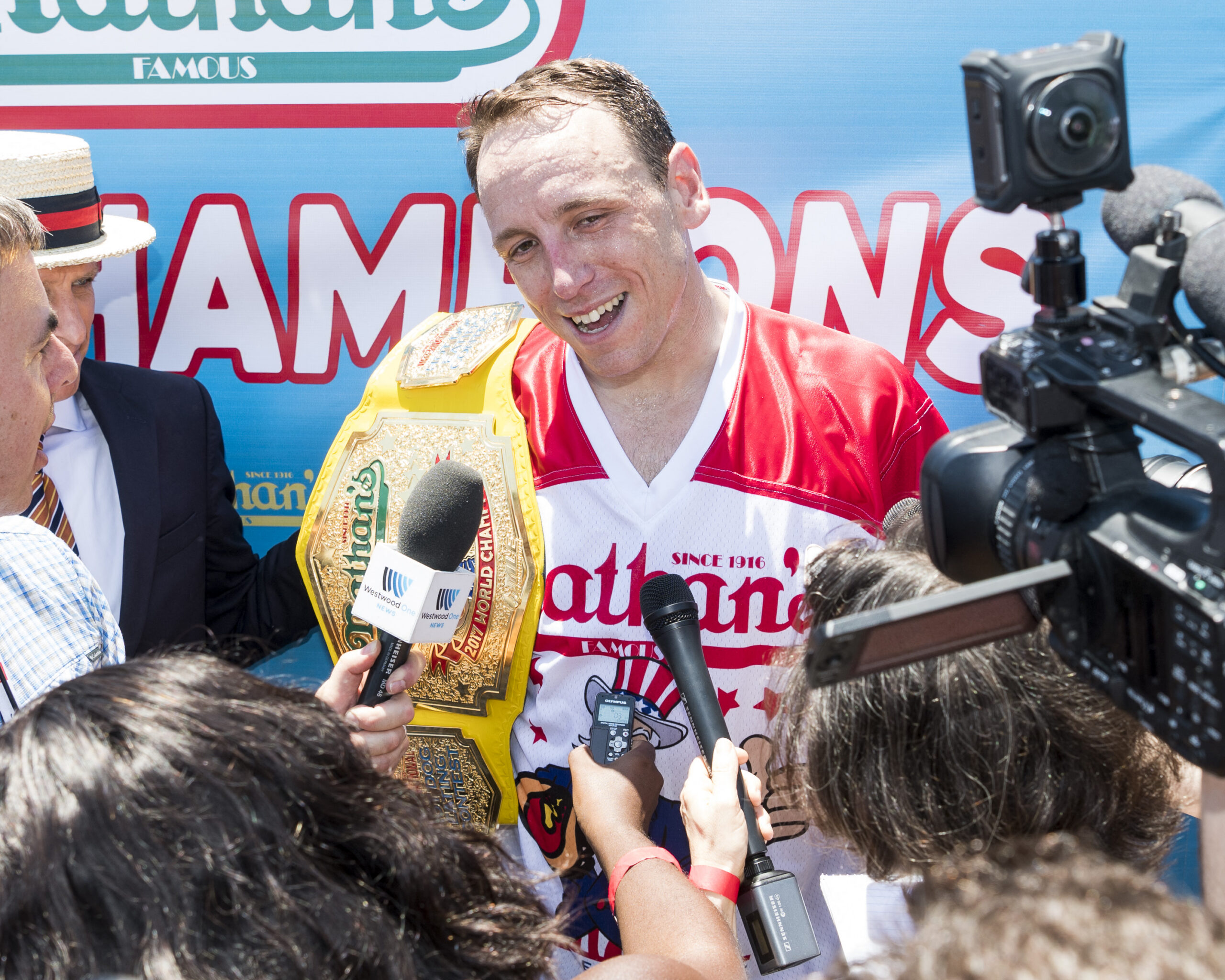 Joey Chestnut Reveals Where He Stands With Nathan’s Months After Ban