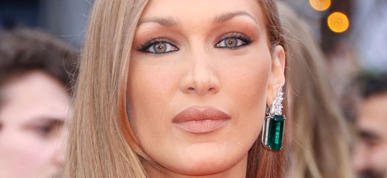 Bella Hadid Glitters In Custom Prada At Cannes 2026