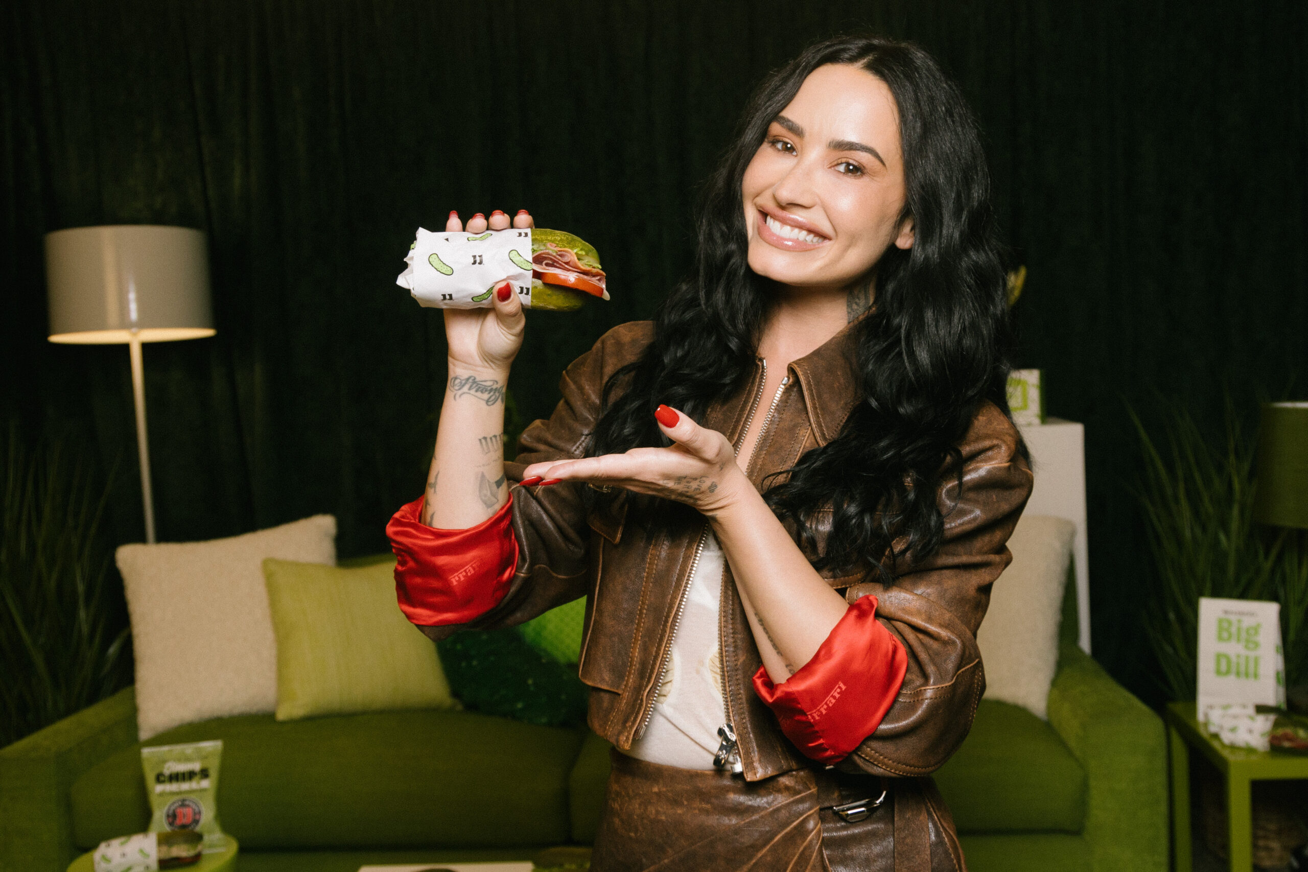 Demi Lovato Sparks Pickle Mania With Jimmy John’s Return