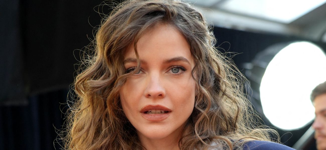 Barbara Palvin In Blue Gown Debuts Baby Bump At Cannes Gala